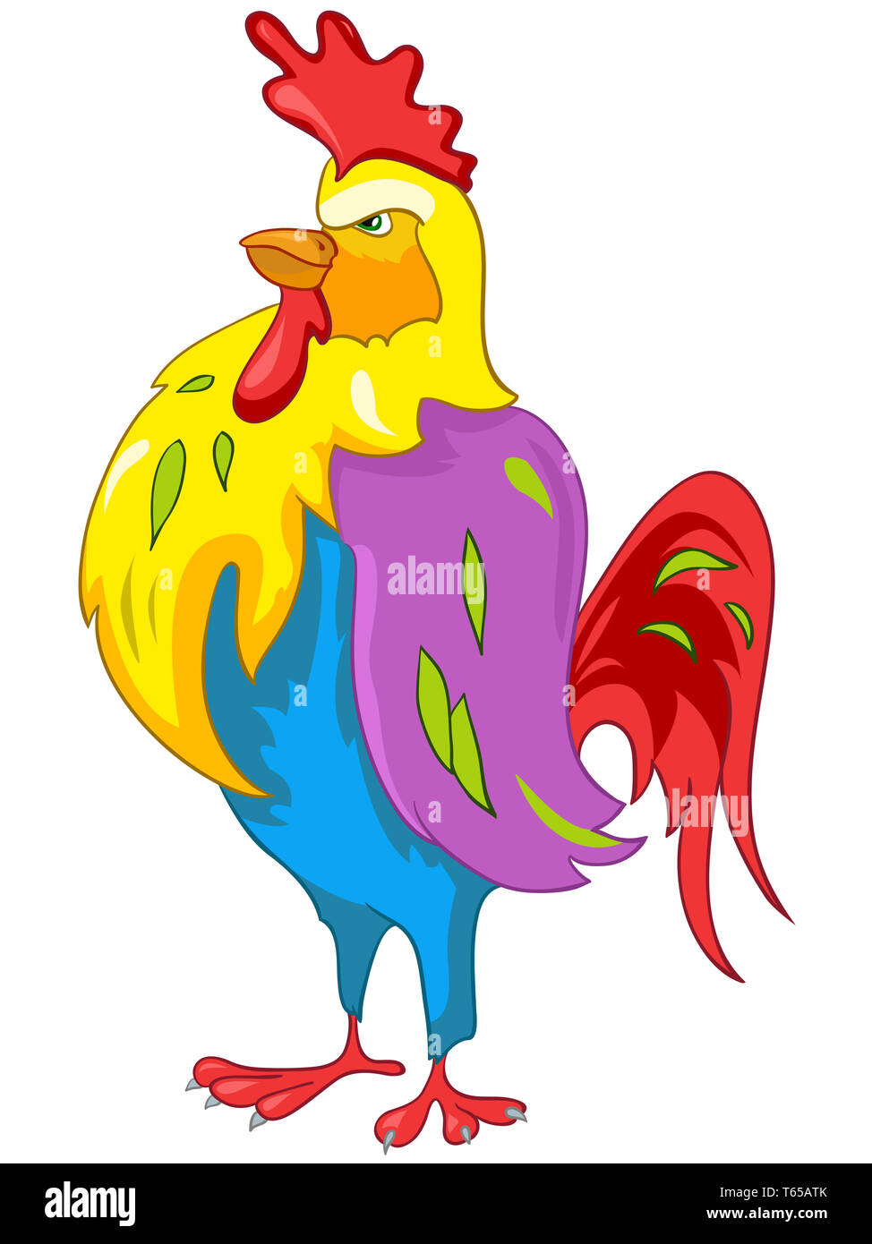 Cartoon chicken art hi-res stock photography and images - Alamy