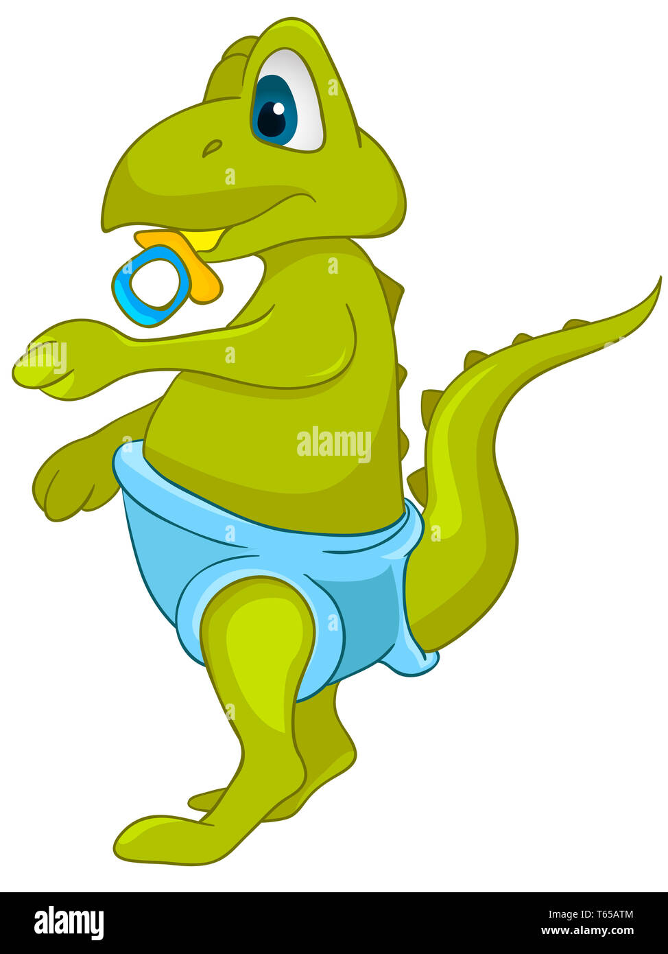 Cartoon Character Dino Stock Photo - Alamy