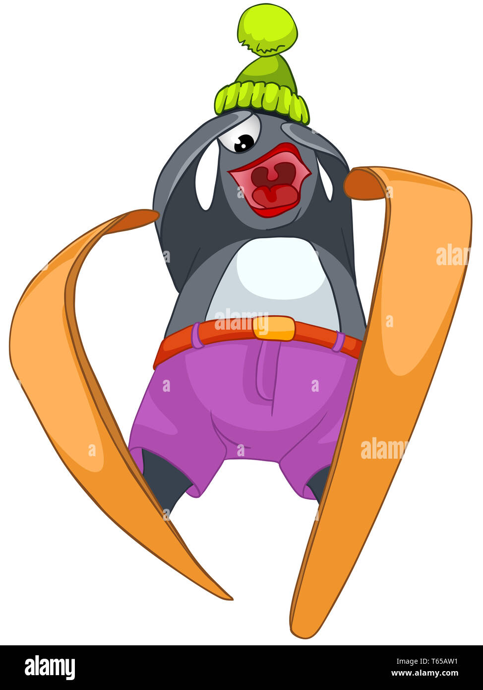 Cartoon Character Penguin Stock Photo - Alamy