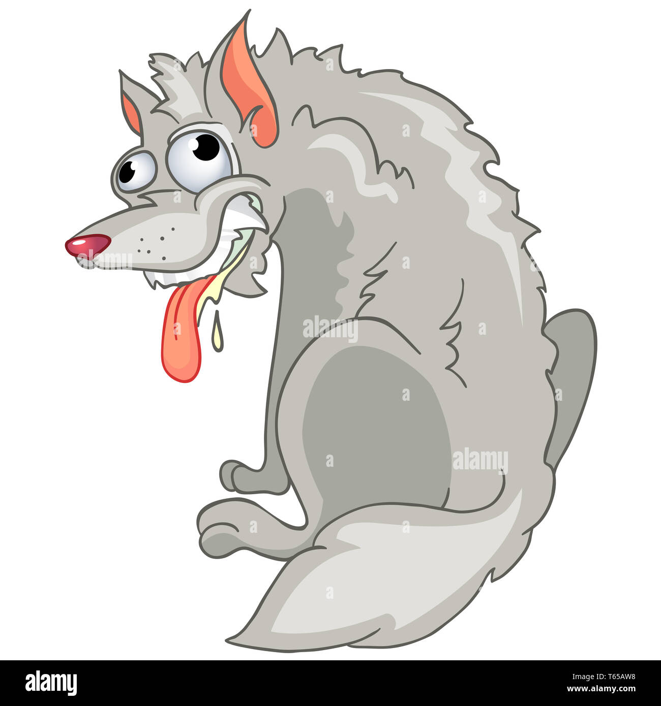 Cartoon Character Hyena Stock Photo - Alamy