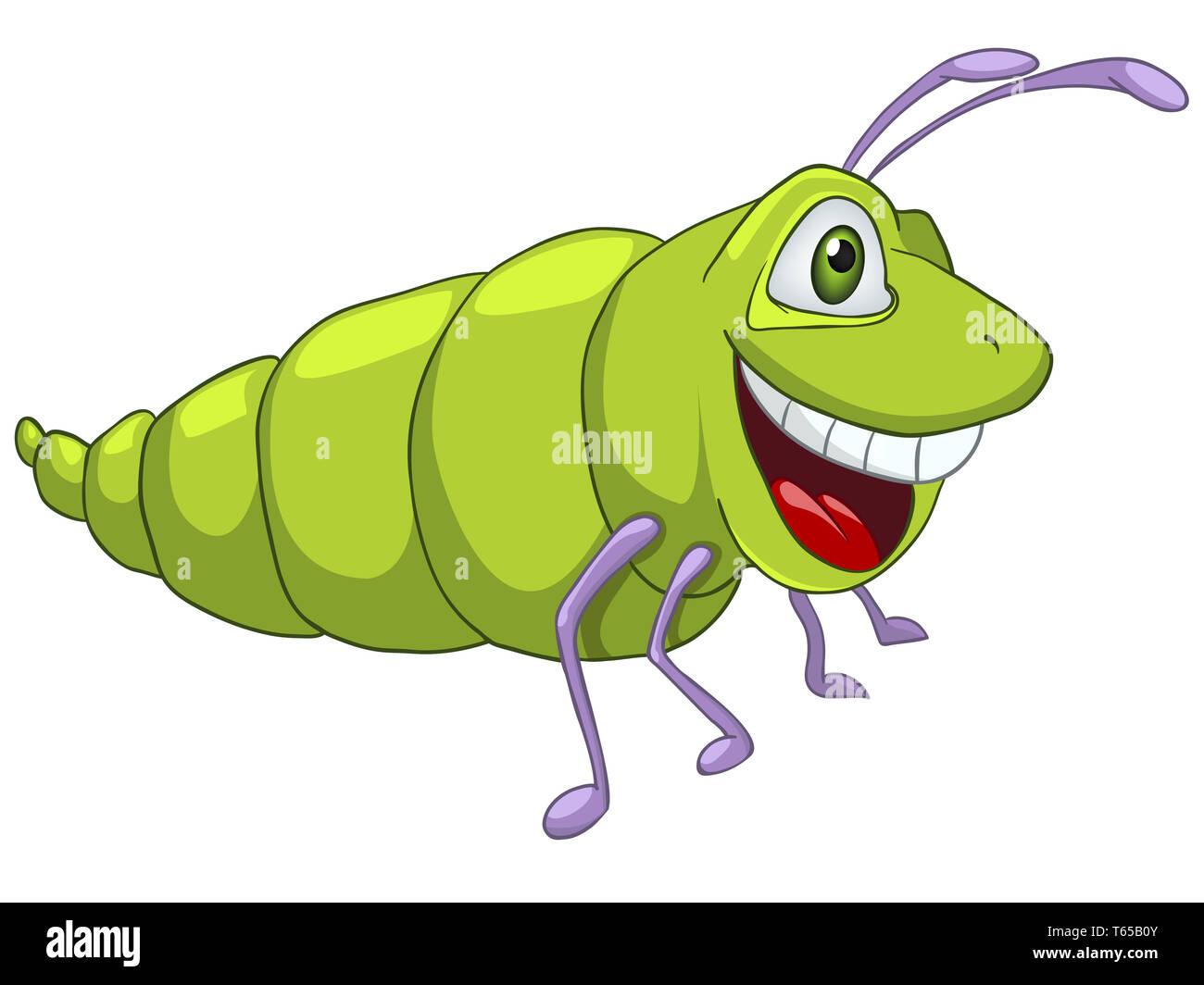 Cartoon Character Caterpillar Stock Photo - Alamy