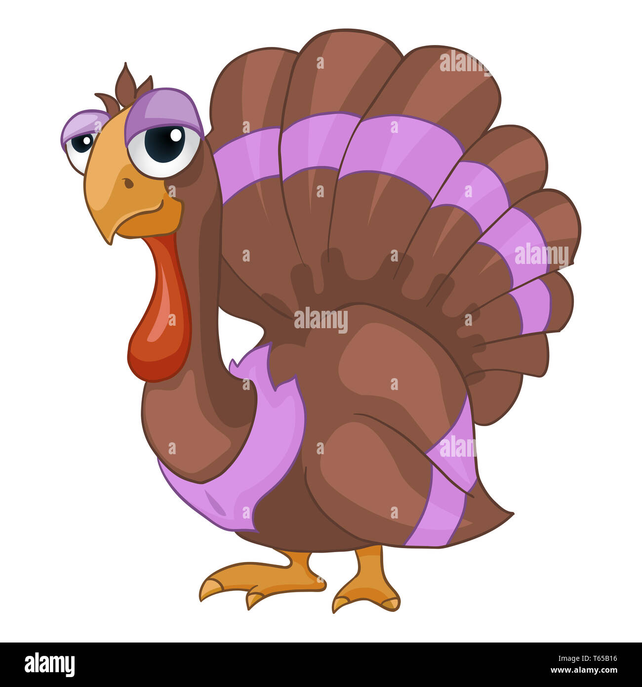 Cartoon Character Turkey Stock Photo - Alamy