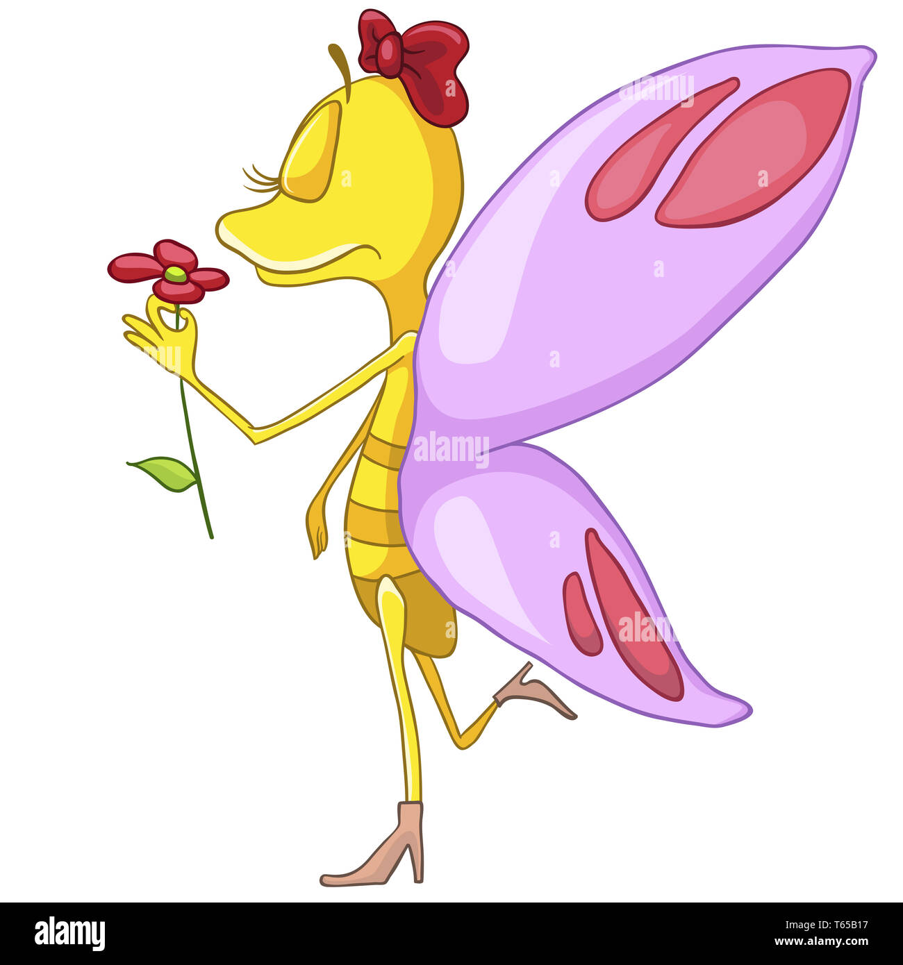 Cartoon Character Butterfly Stock Photo - Alamy