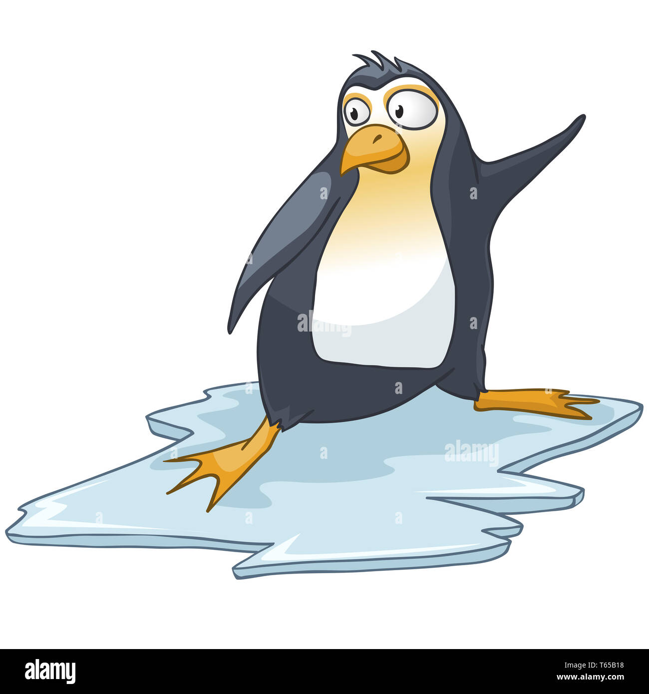 Penguin Eating Fish Clipart Background