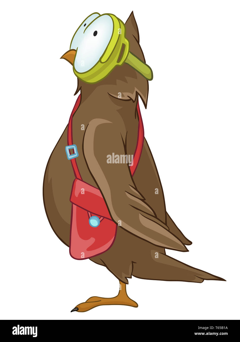 Cartoon Character Funny Owl Stock Photo - Alamy