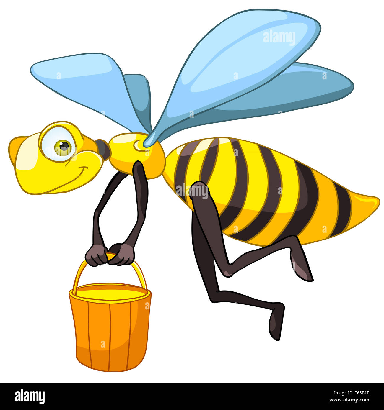 Cartoon Character Bee Stock Photo - Alamy