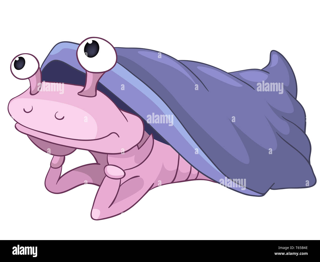 Cartoon Character Mollusc Stock Photo - Alamy