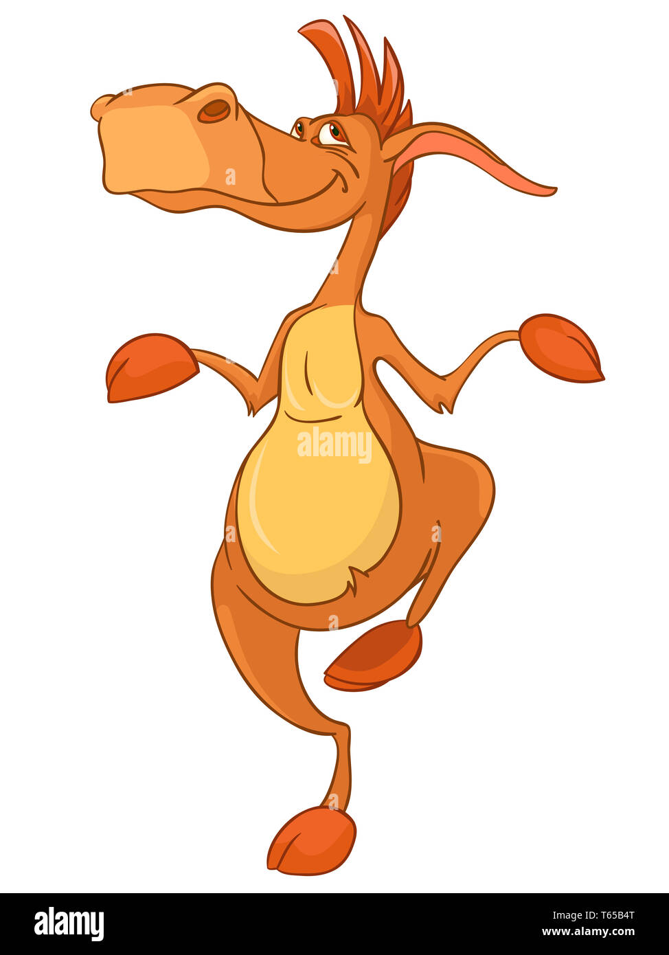 Cartoon Character Horse Stock Photo - Alamy