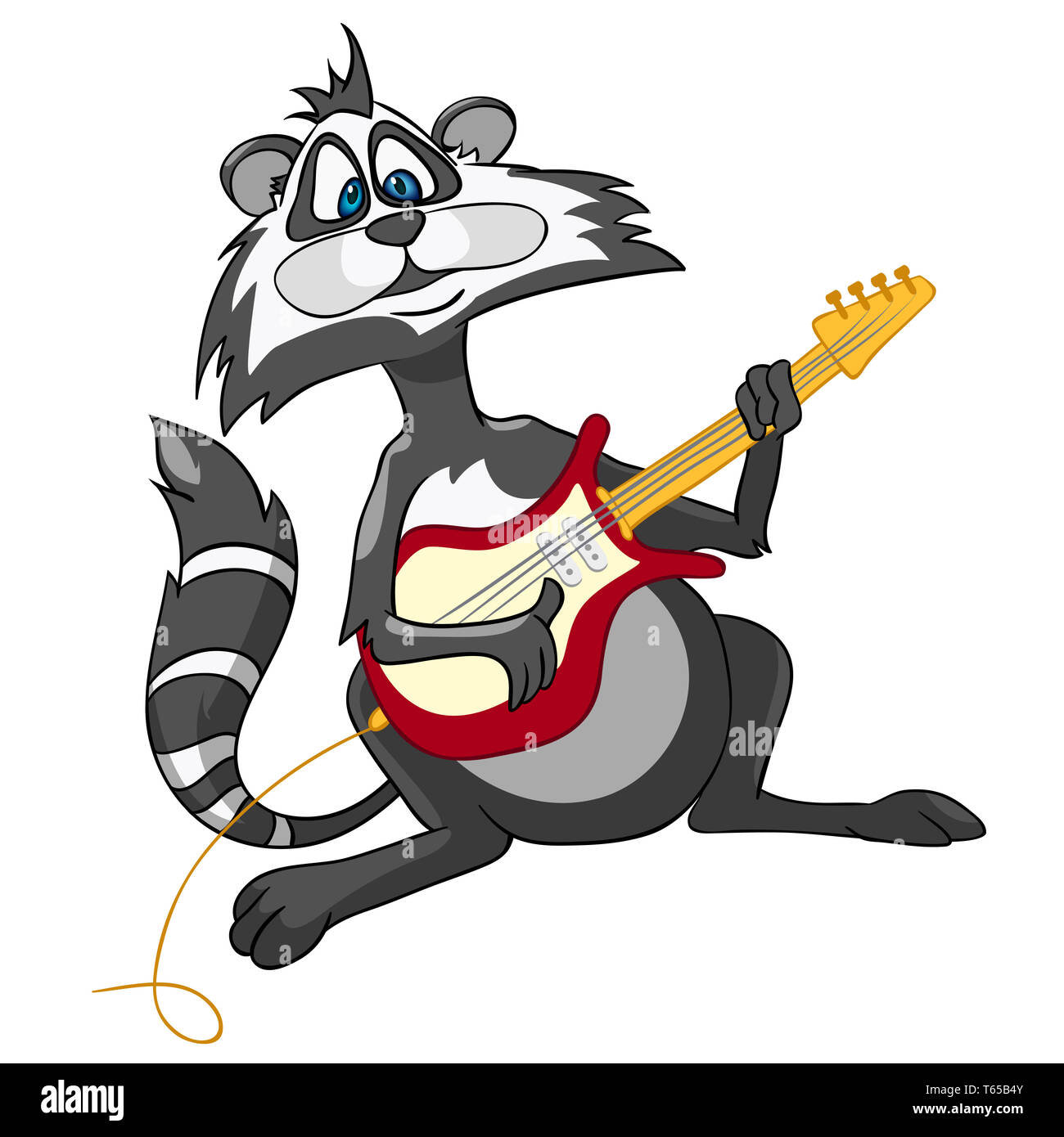 Cartoon Character Raccoon Stock Photo - Alamy
