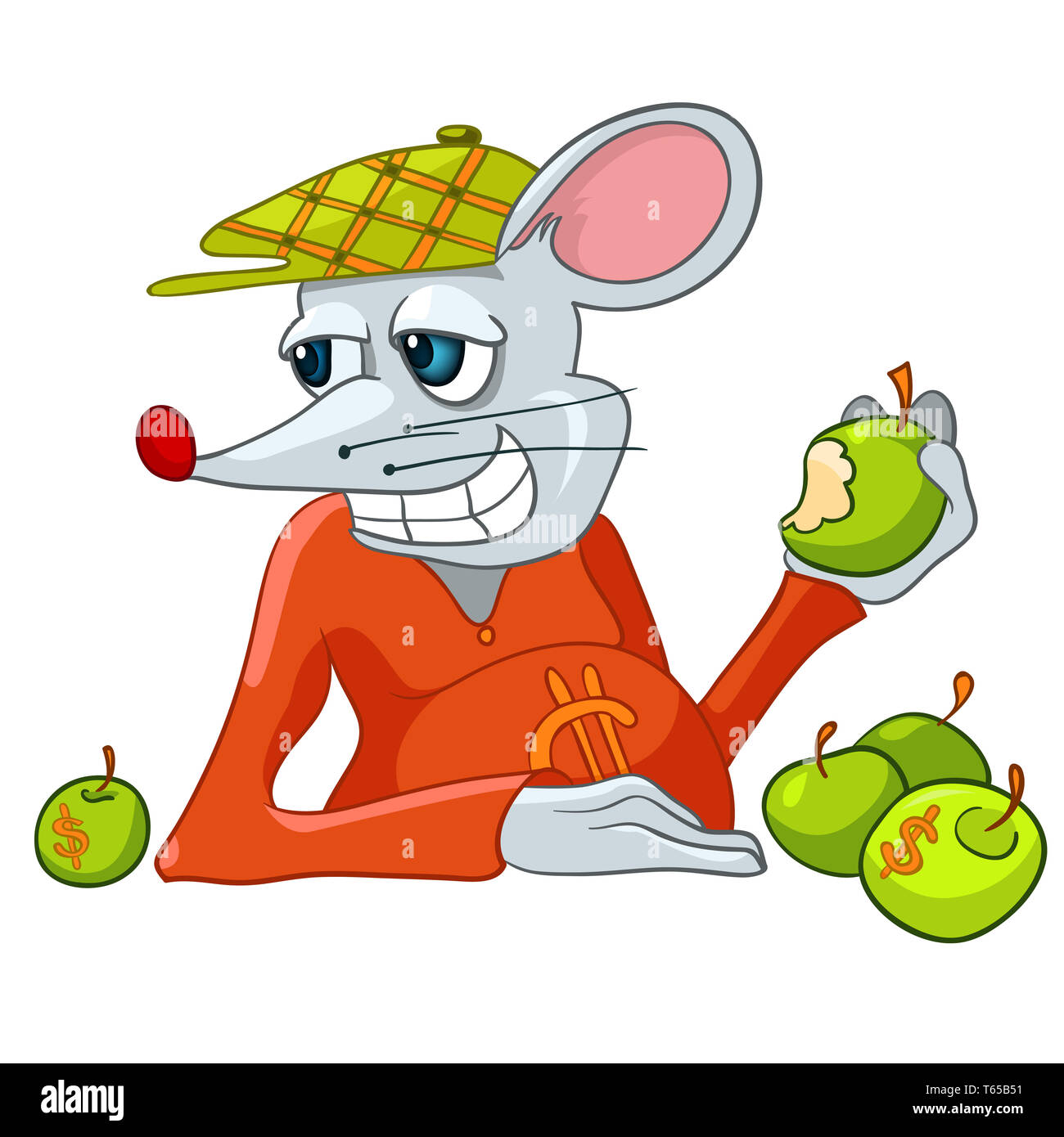 Cartoon Character Rat Stock Photo - Alamy