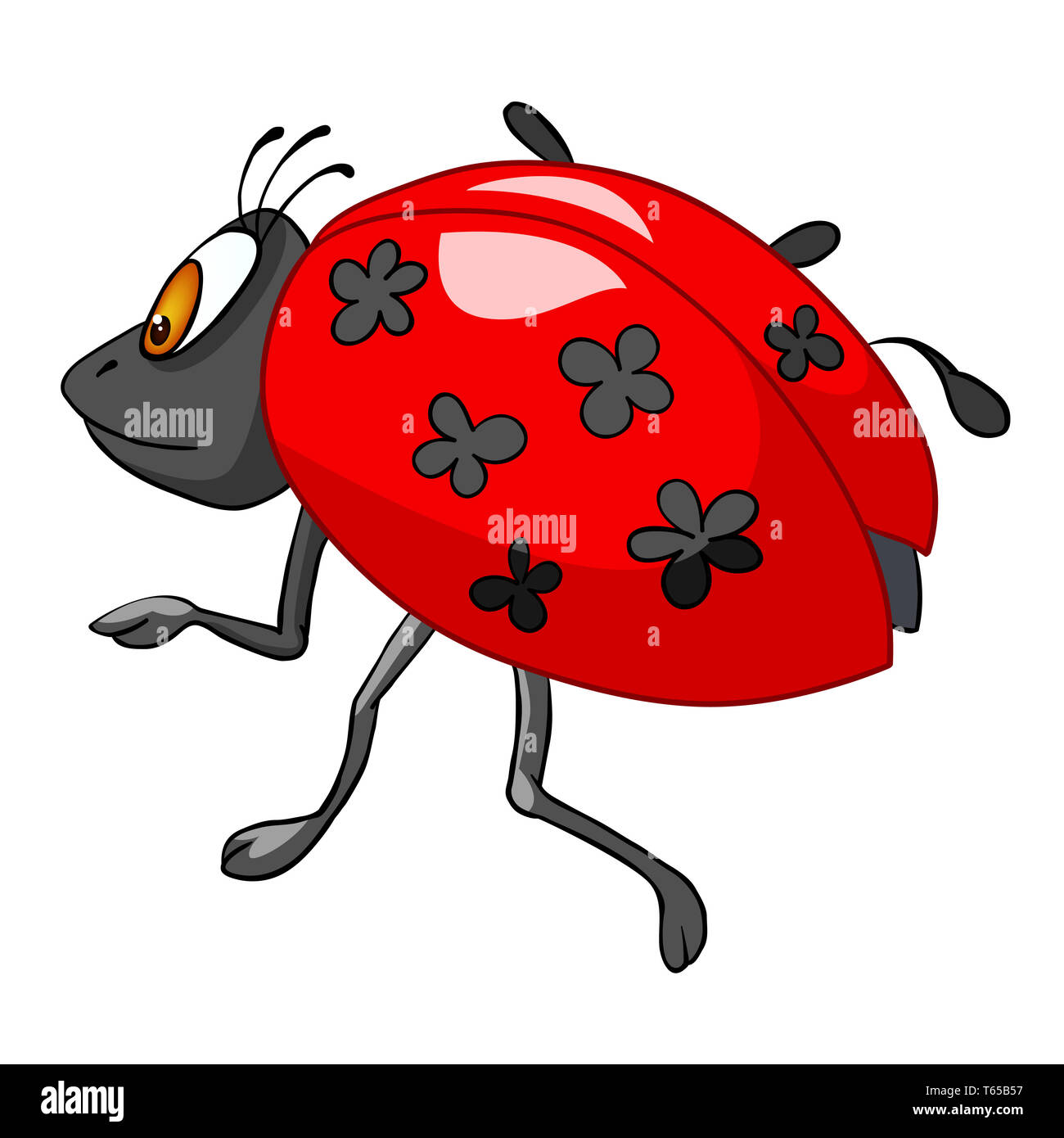 Cartoon Character Ladybird Stock Photo - Alamy