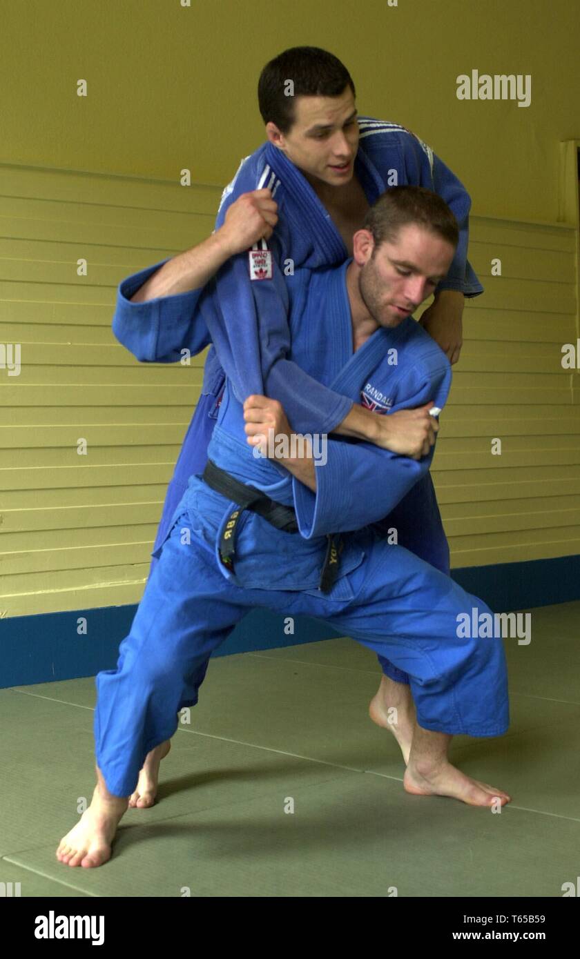 World Judo Champion Graham Randall pictured training at The Edinburgh ...