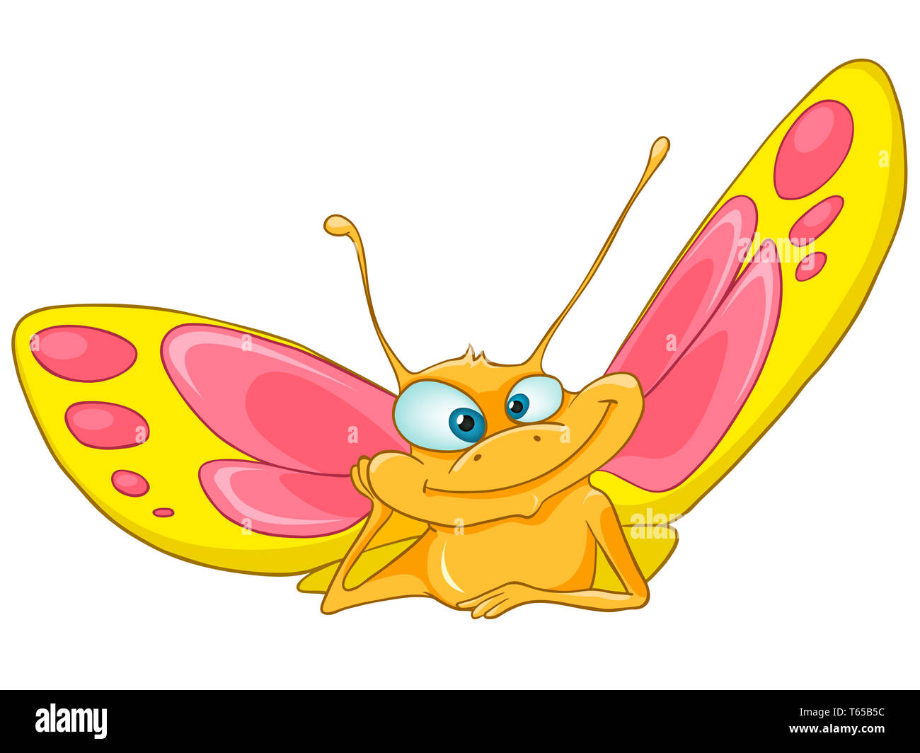 Cartoon Character Butterfly Stock Photo - Alamy