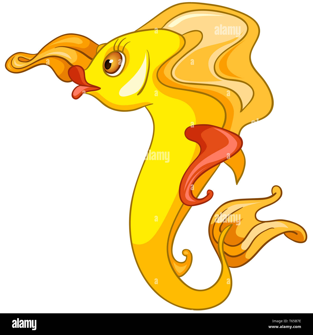 Cartoon Character Fish Stock Photo - Alamy
