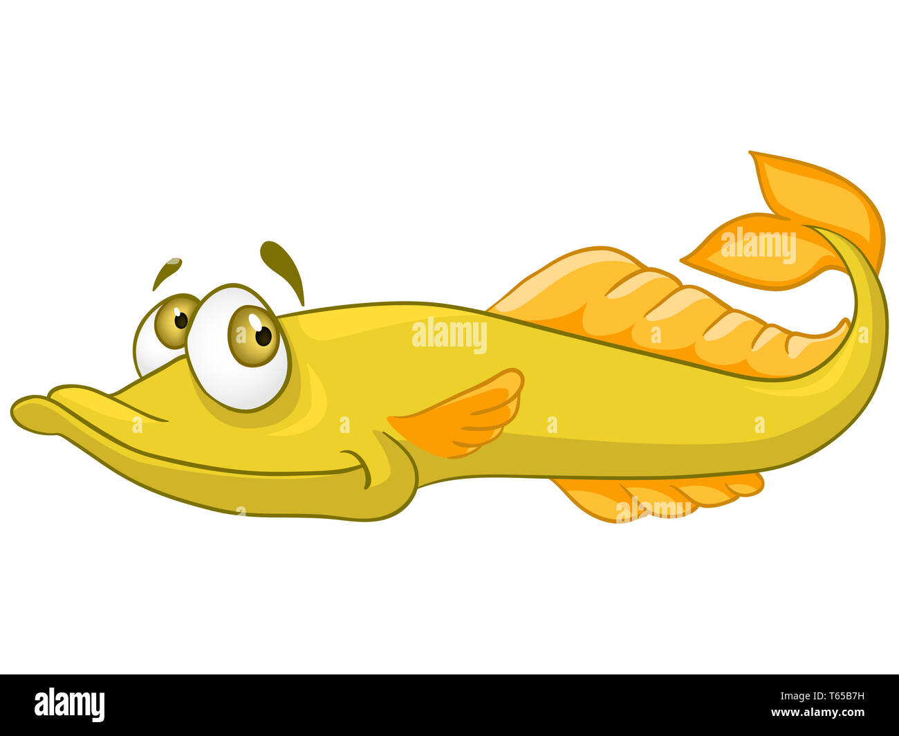 Cartoon Character Pike Stock Photo - Alamy