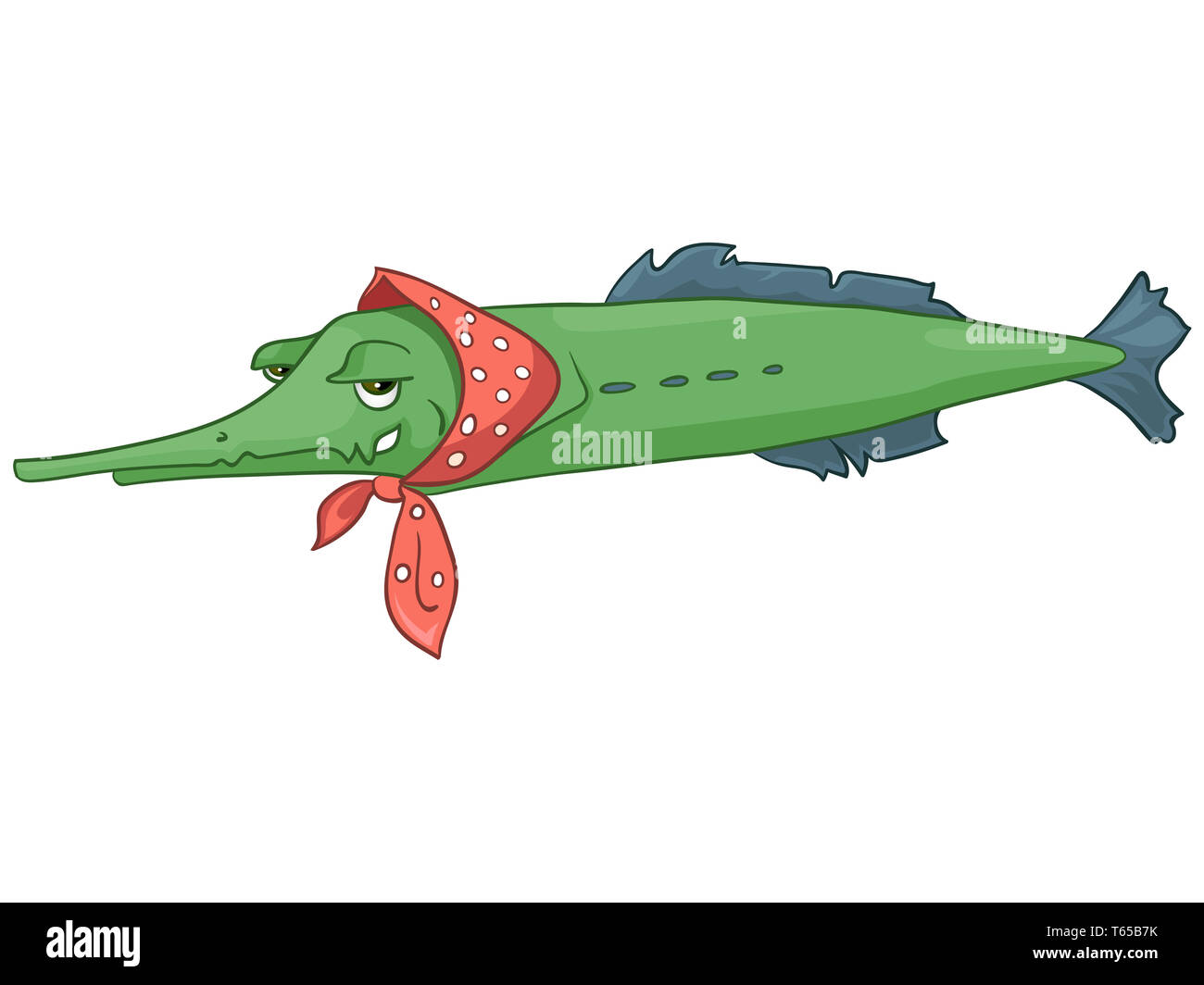 Cartoon Character Pike Stock Photo - Alamy