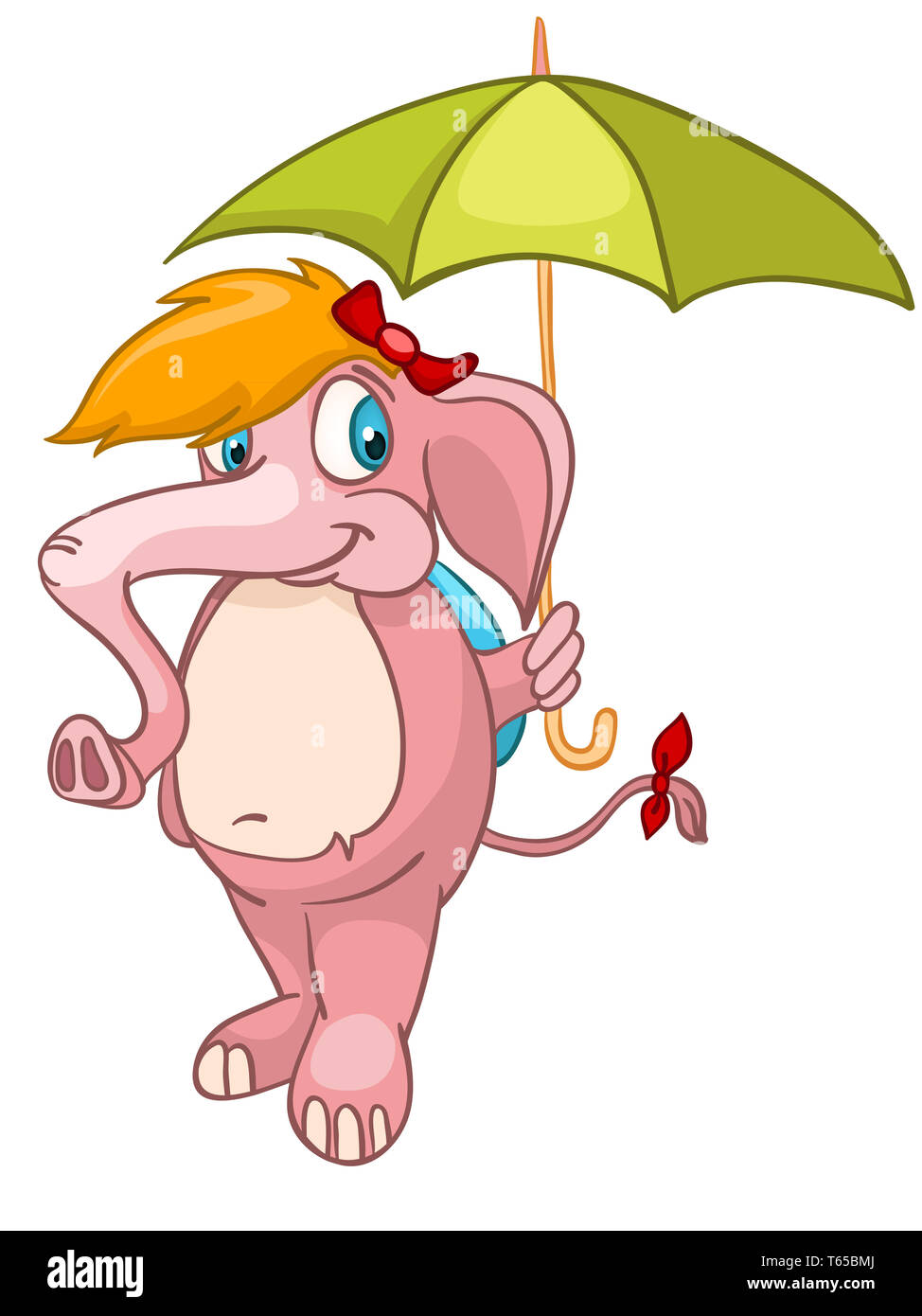 Cartoon Character Elephant Stock Photo - Alamy
