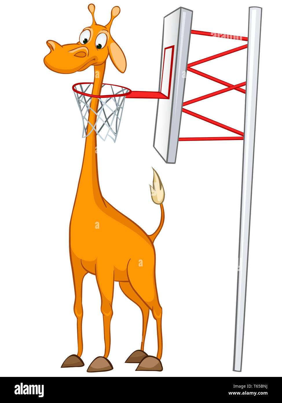 Cartoon Character Giraffe Stock Photo - Alamy
