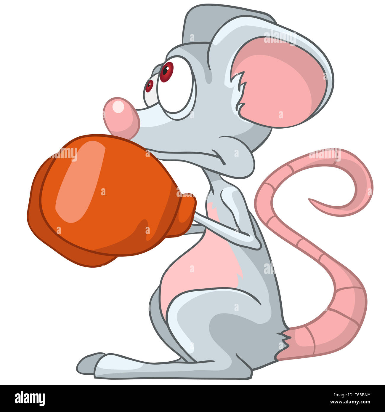 Cartoon Character Mouse Boxer Stock Photo - Alamy