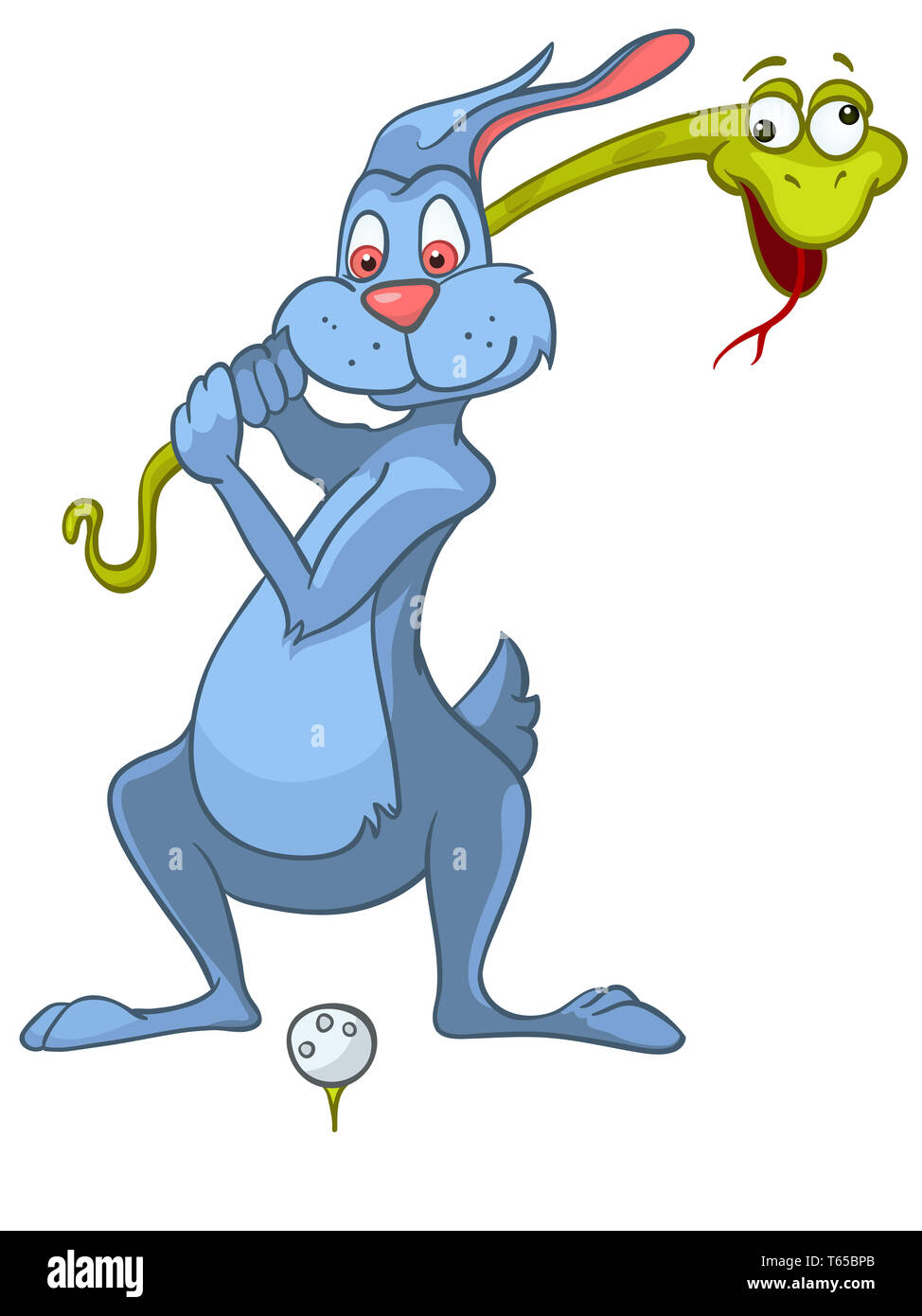 Cartoon snake rabbit hi-res stock photography and images - Alamy