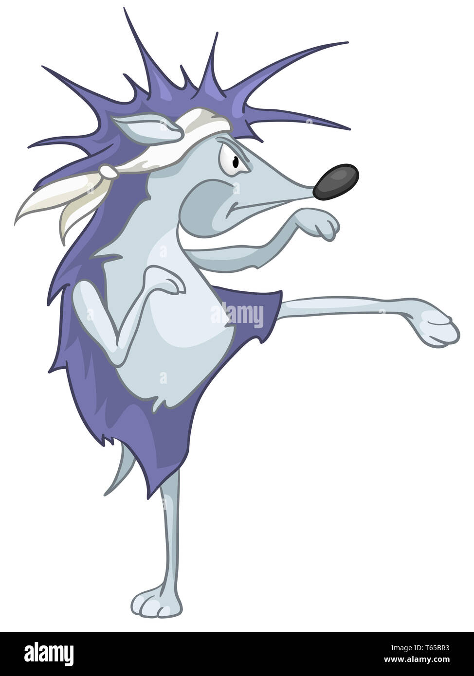 Cartoon Character Hedgehog Stock Photo - Alamy