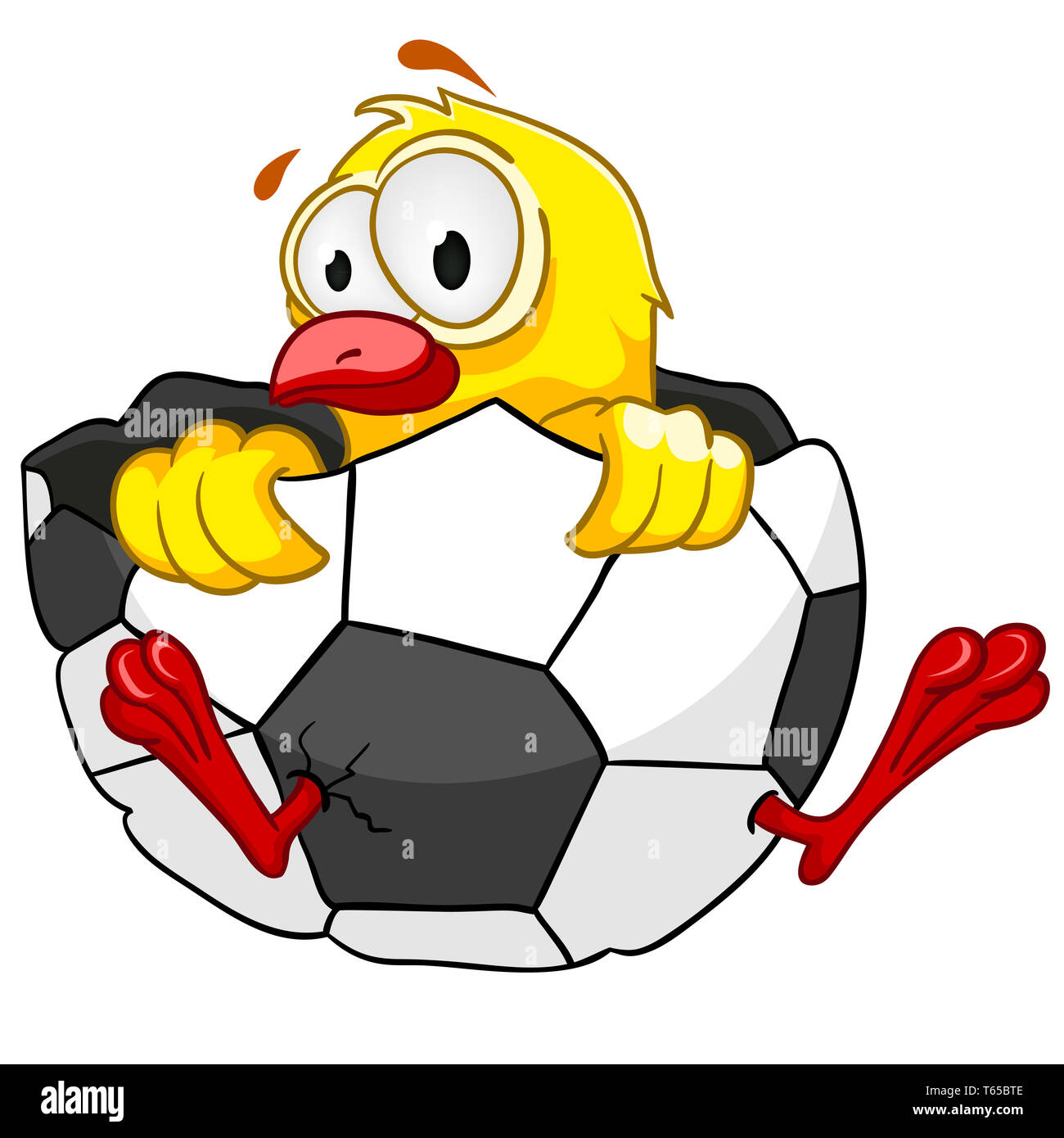Cartoon Character Chicken Stock Photo - Alamy