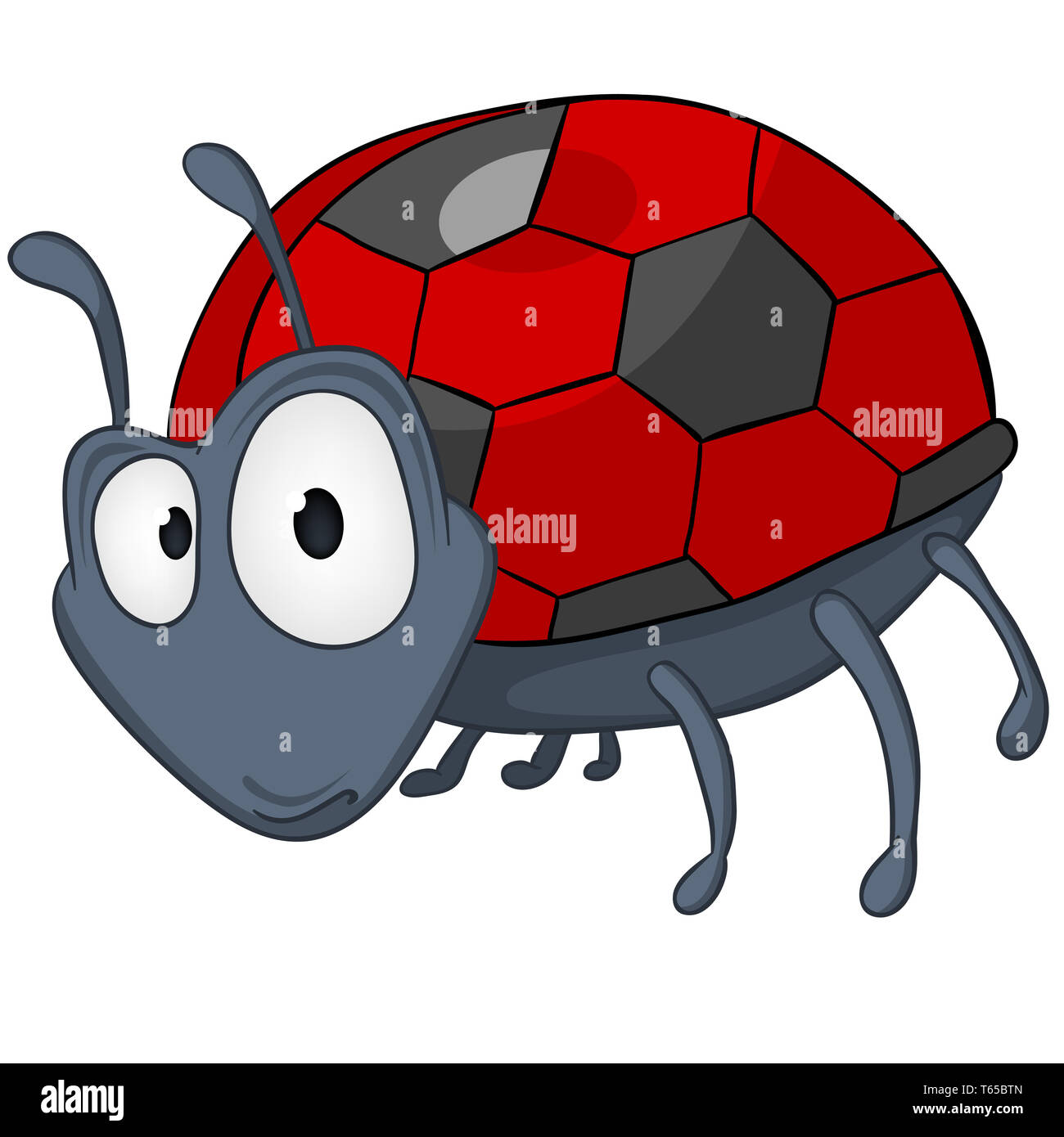 Cartoon Character Ladybird Stock Photo - Alamy