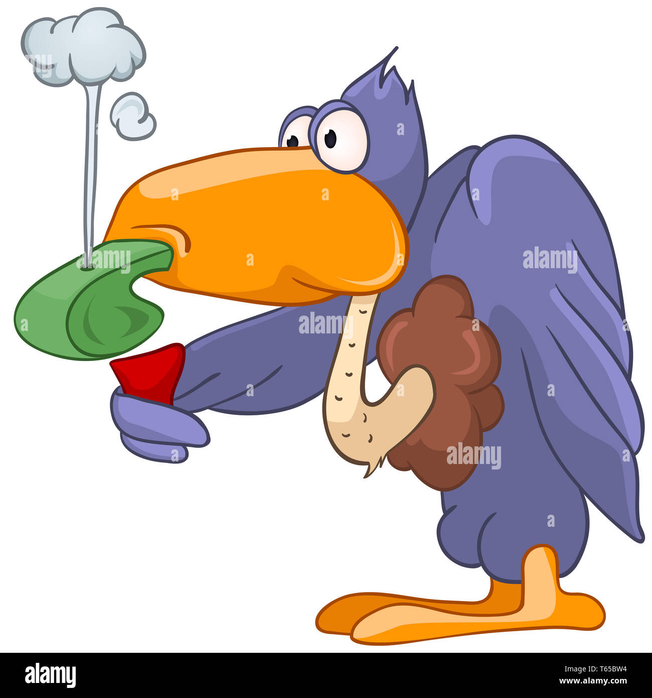 Cartoon Character Griffon Vulture Stock Photo - Alamy