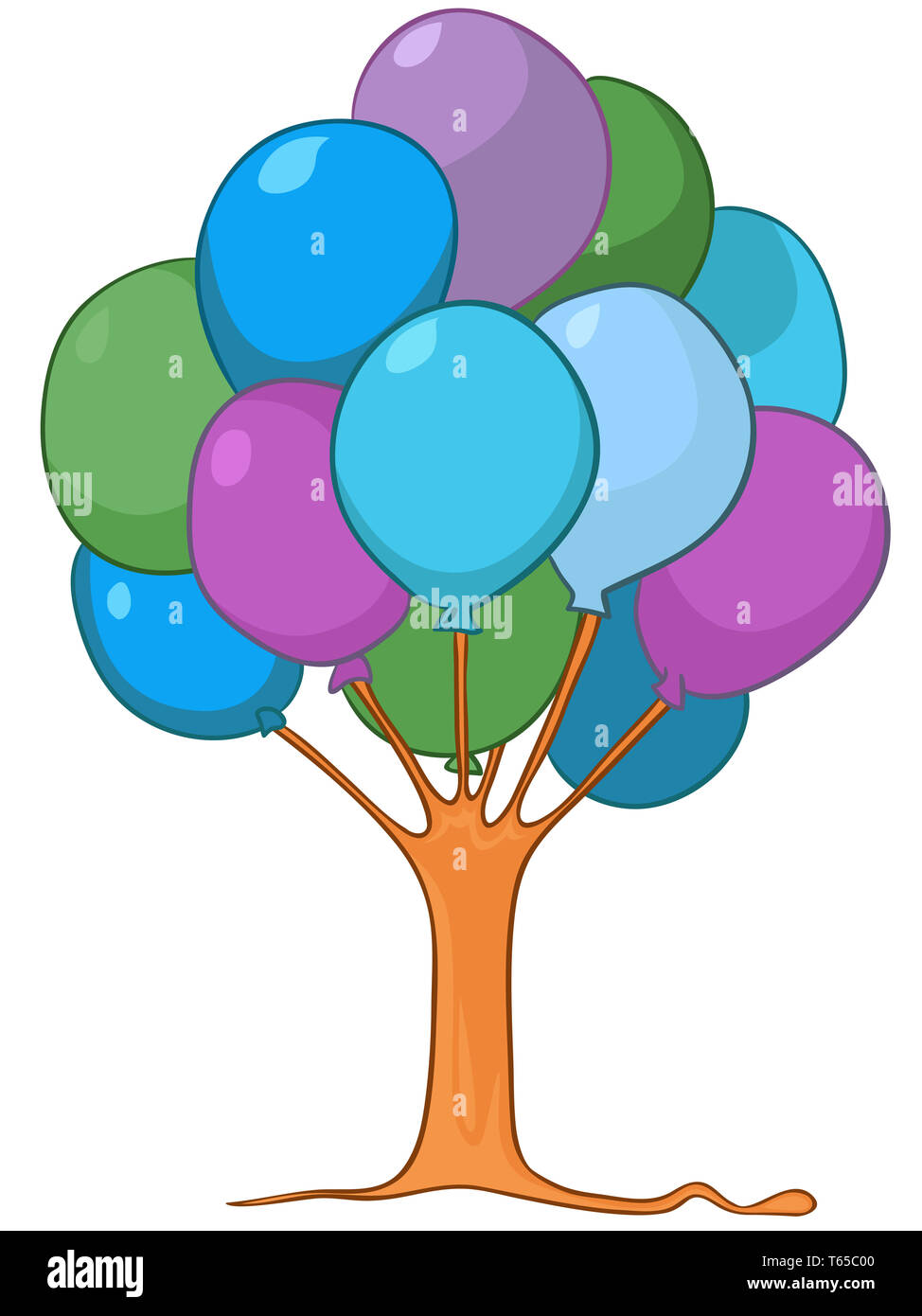 Cartoon tree collection hi-res stock photography and images - Alamy