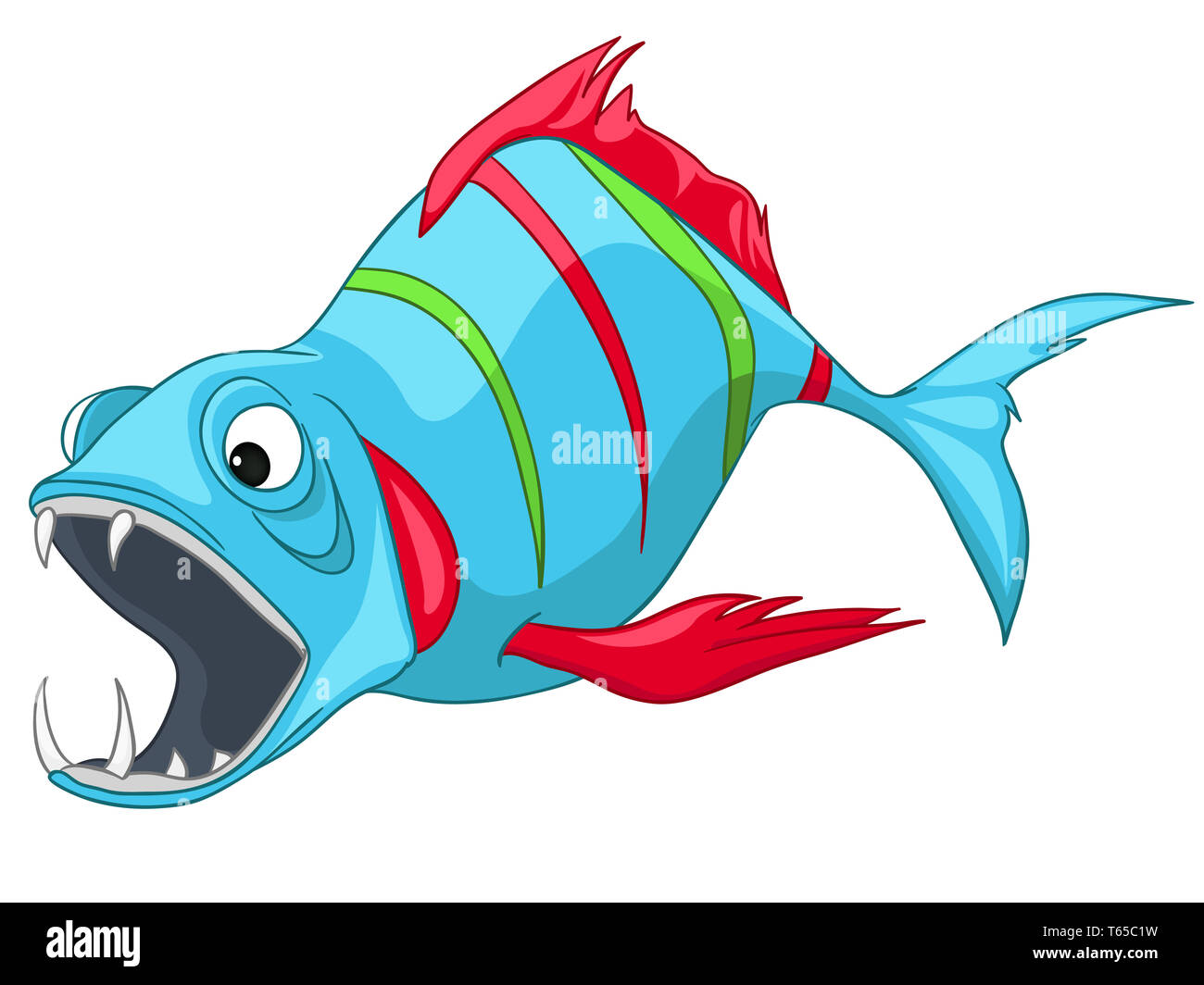 Angry fish cartoon hi-res stock photography and images - Alamy