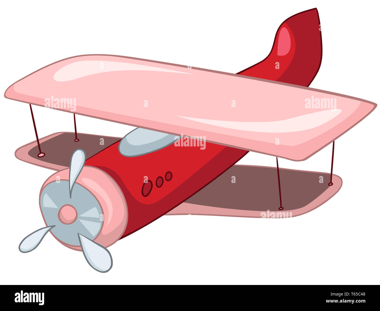 Cartoon airplane hi-res stock photography and images - Alamy