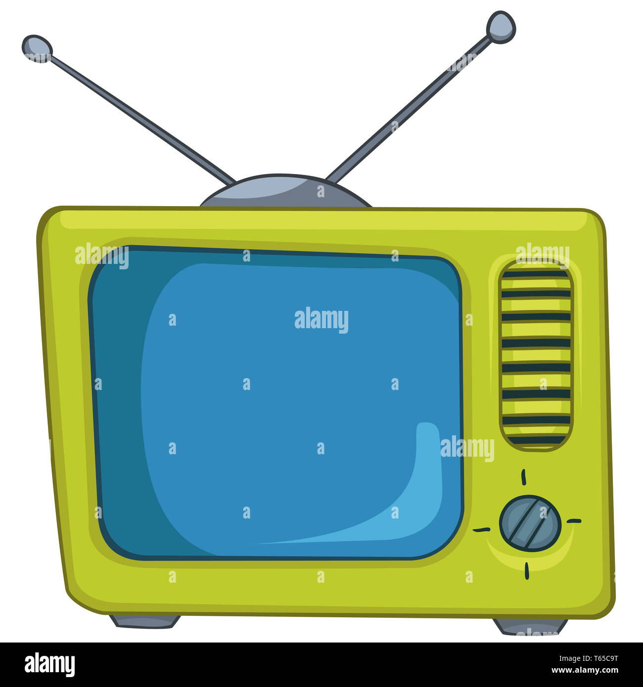 Retro tv comic cartoon hi-res stock photography and images - Alamy