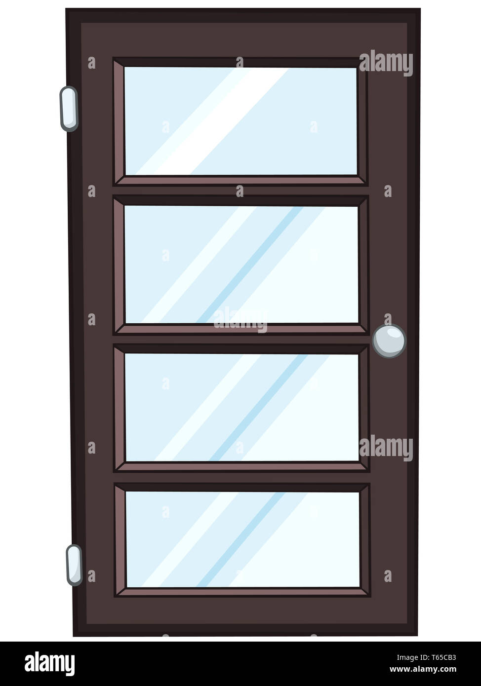 Cartoon Home Door Stock Photo - Alamy
