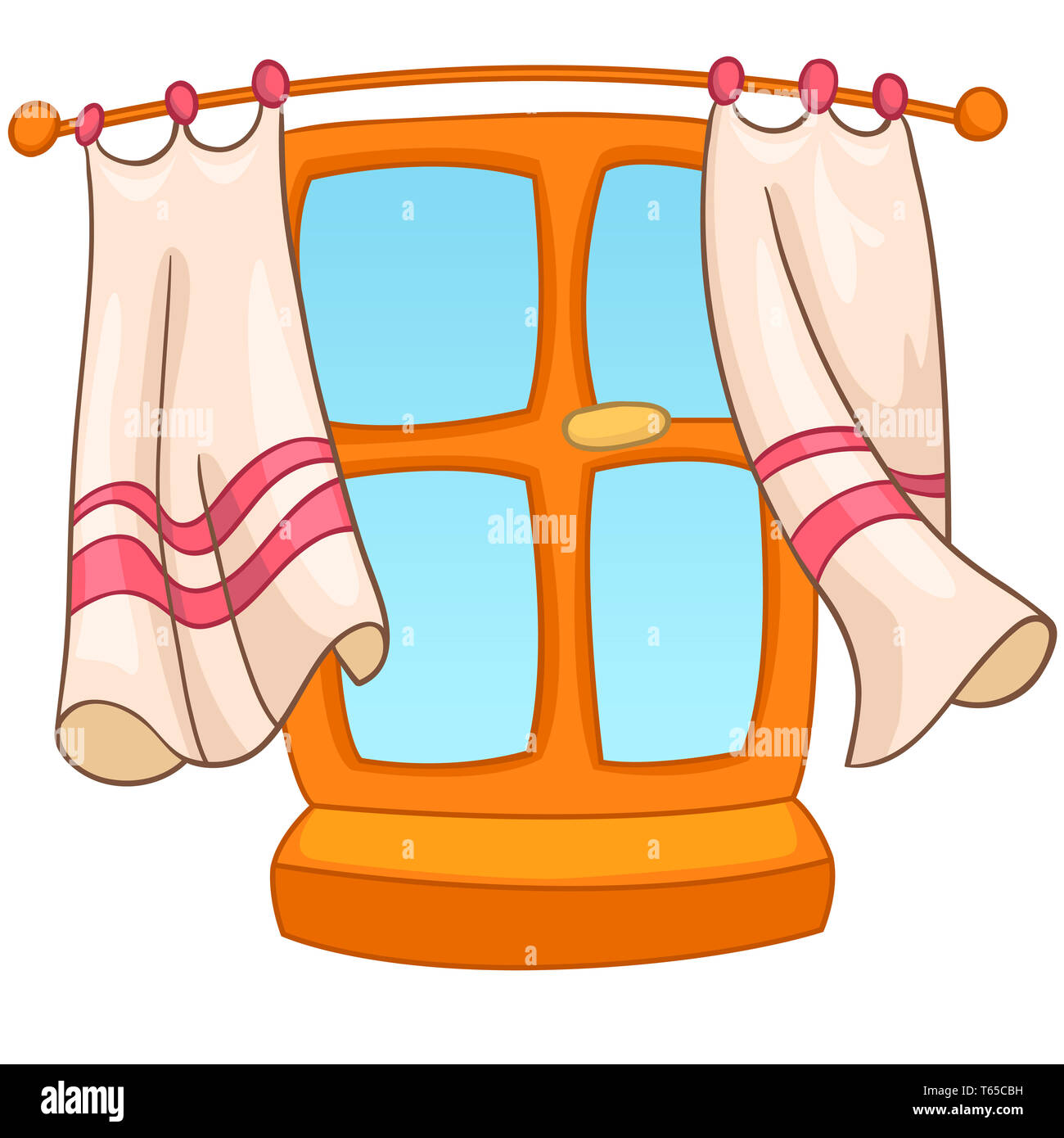 Window cartoon hi-res stock photography and images - Alamy