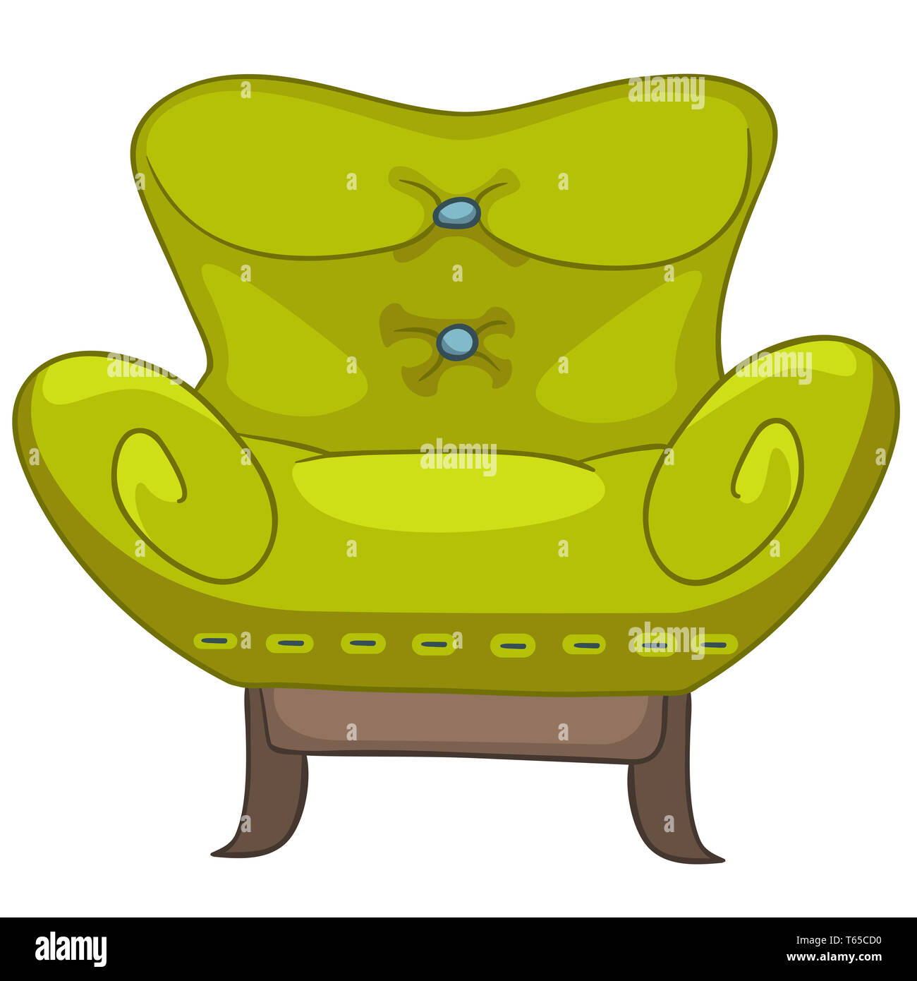 Cartoon Home Furniture Chair Stock Photo - Alamy