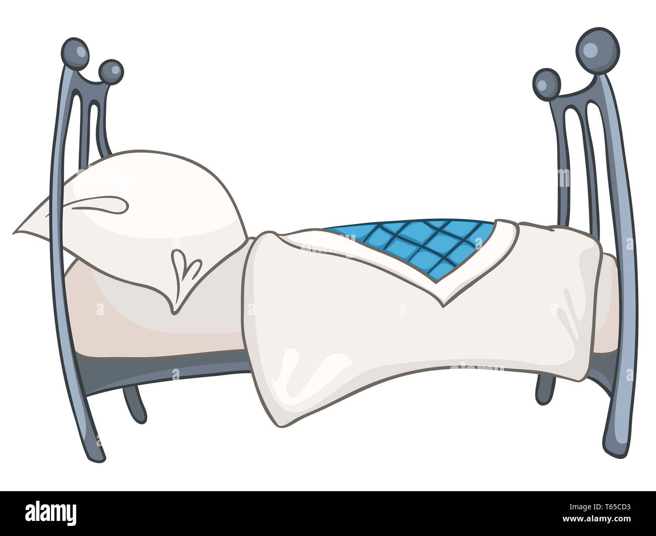Cartoon Home Furniture Bed Stock Photo - Alamy