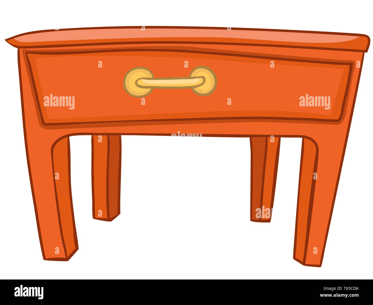 Cartoon Home Furniture Table Stock Photo - Alamy