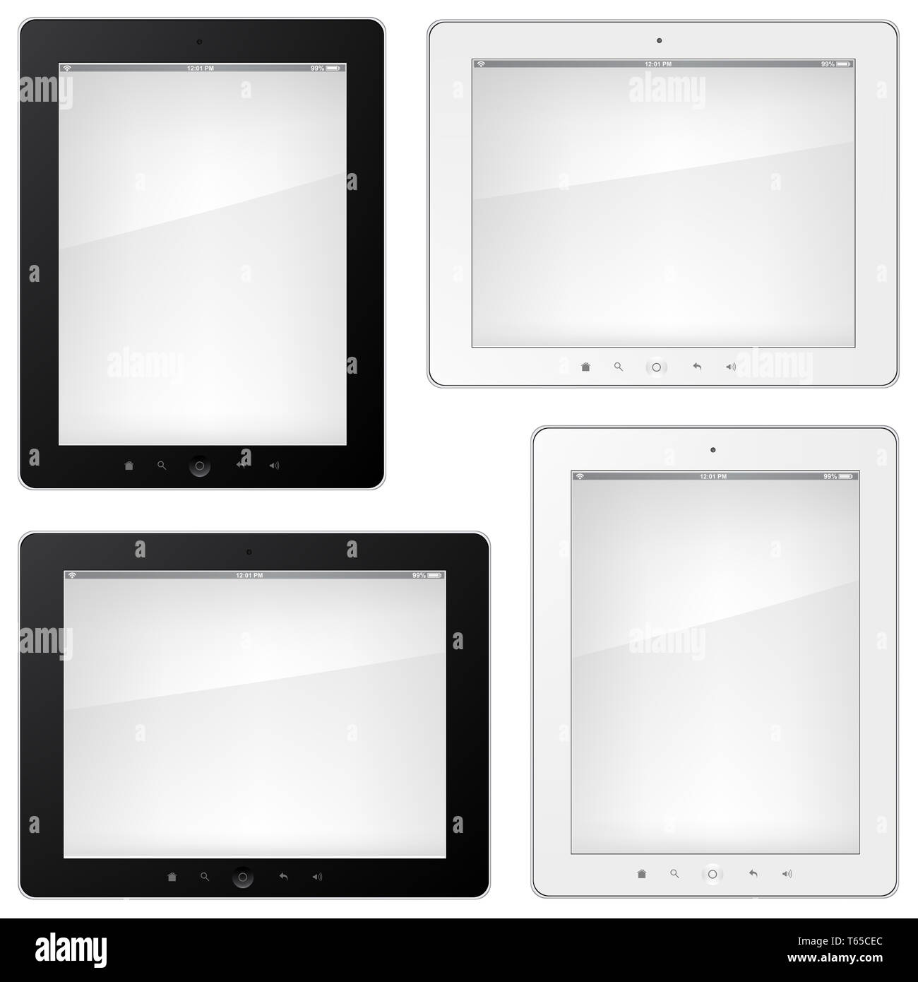 Set of Tablet PC Stock Photo - Alamy