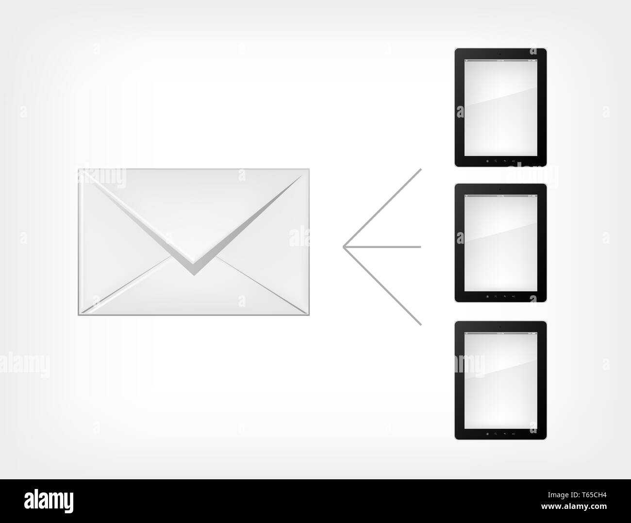 Tablet mail icon hi-res stock photography and images - Alamy