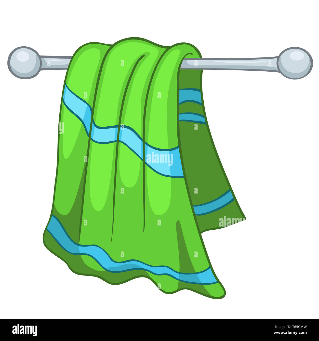 Cartoon Home Kitchen Towel Stock Photo - Alamy