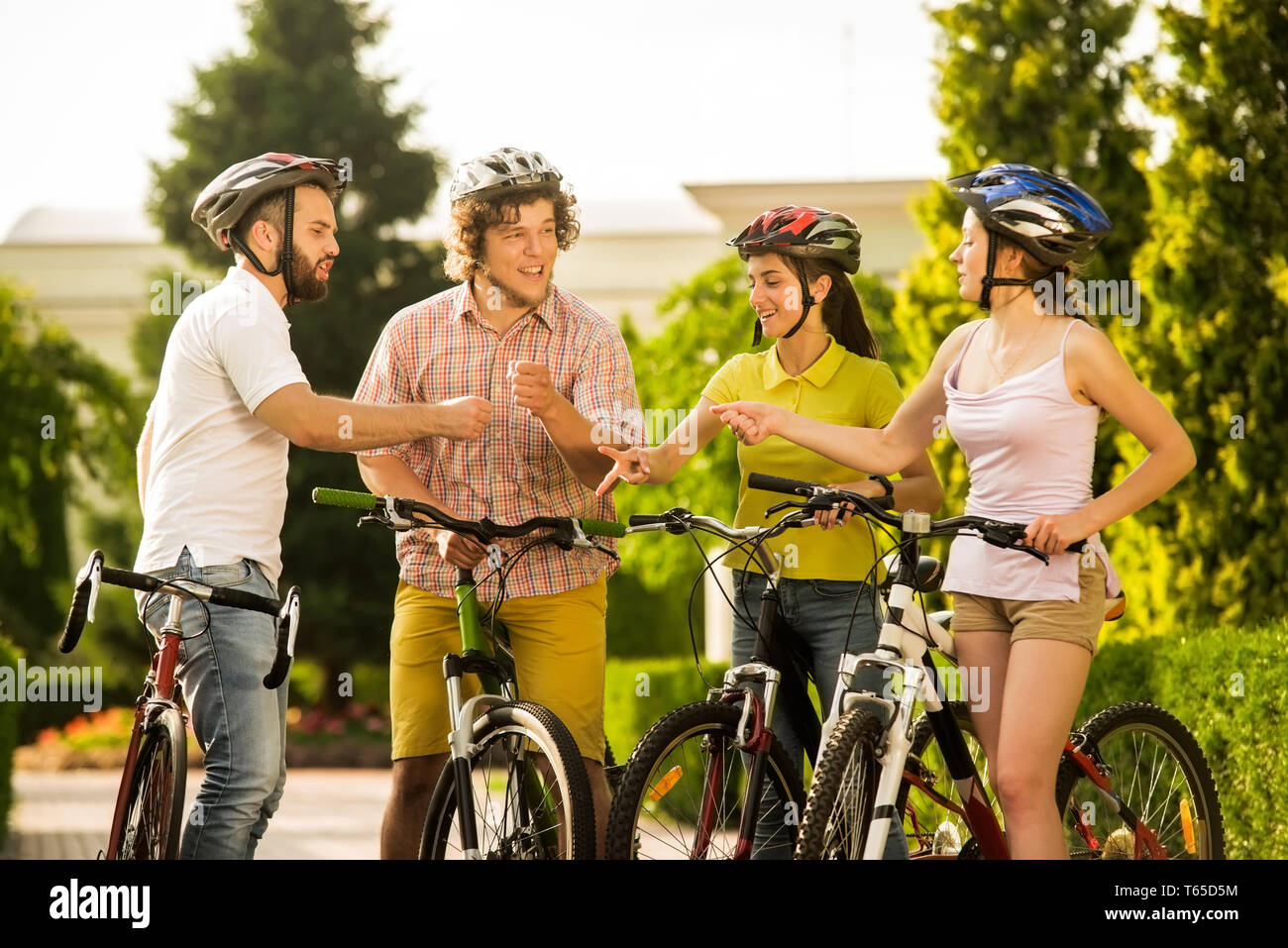 Young people having fun together outdoors Stock Photo - Alamy