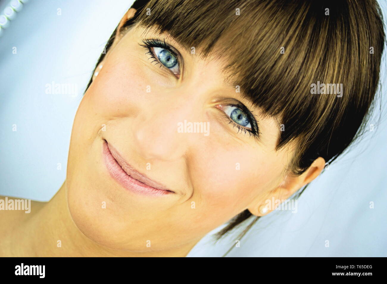 Portrait of a young lady Stock Photo - Alamy