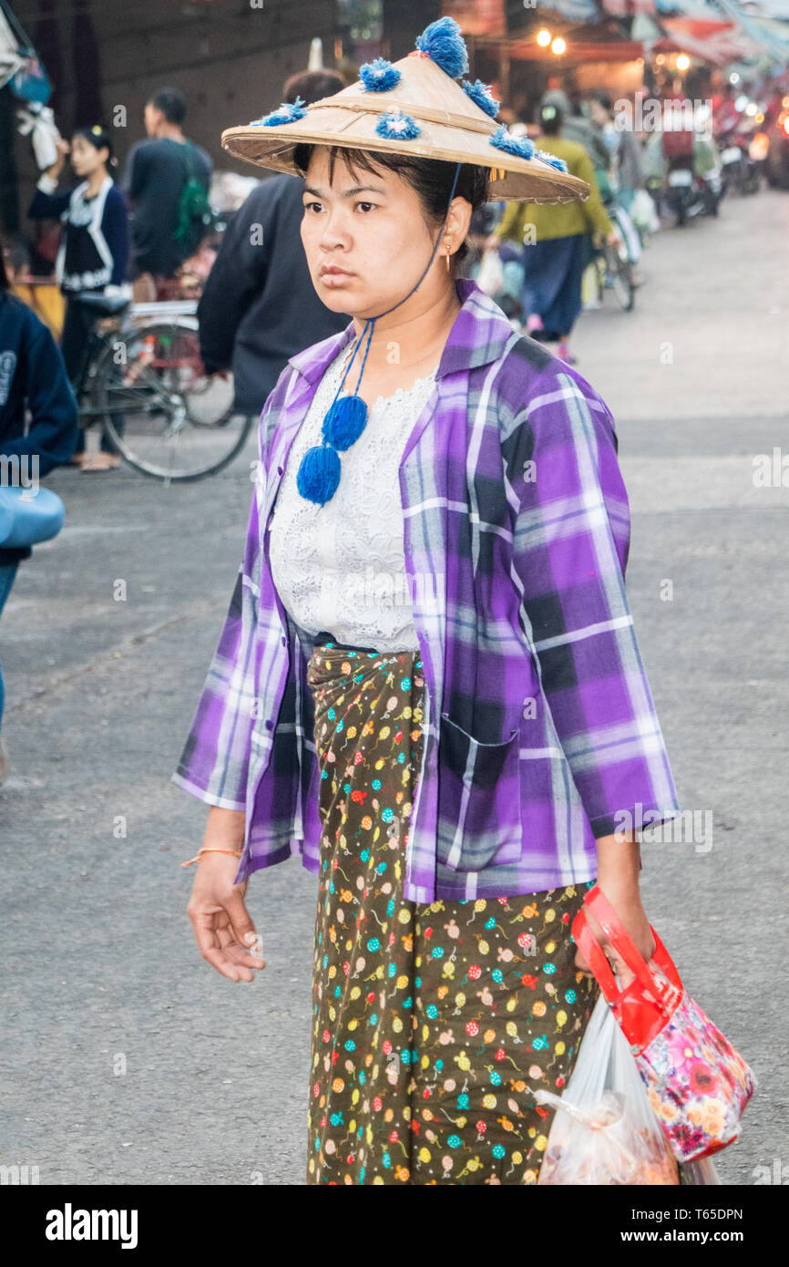 Burmese hat hi-res stock photography and images - Alamy