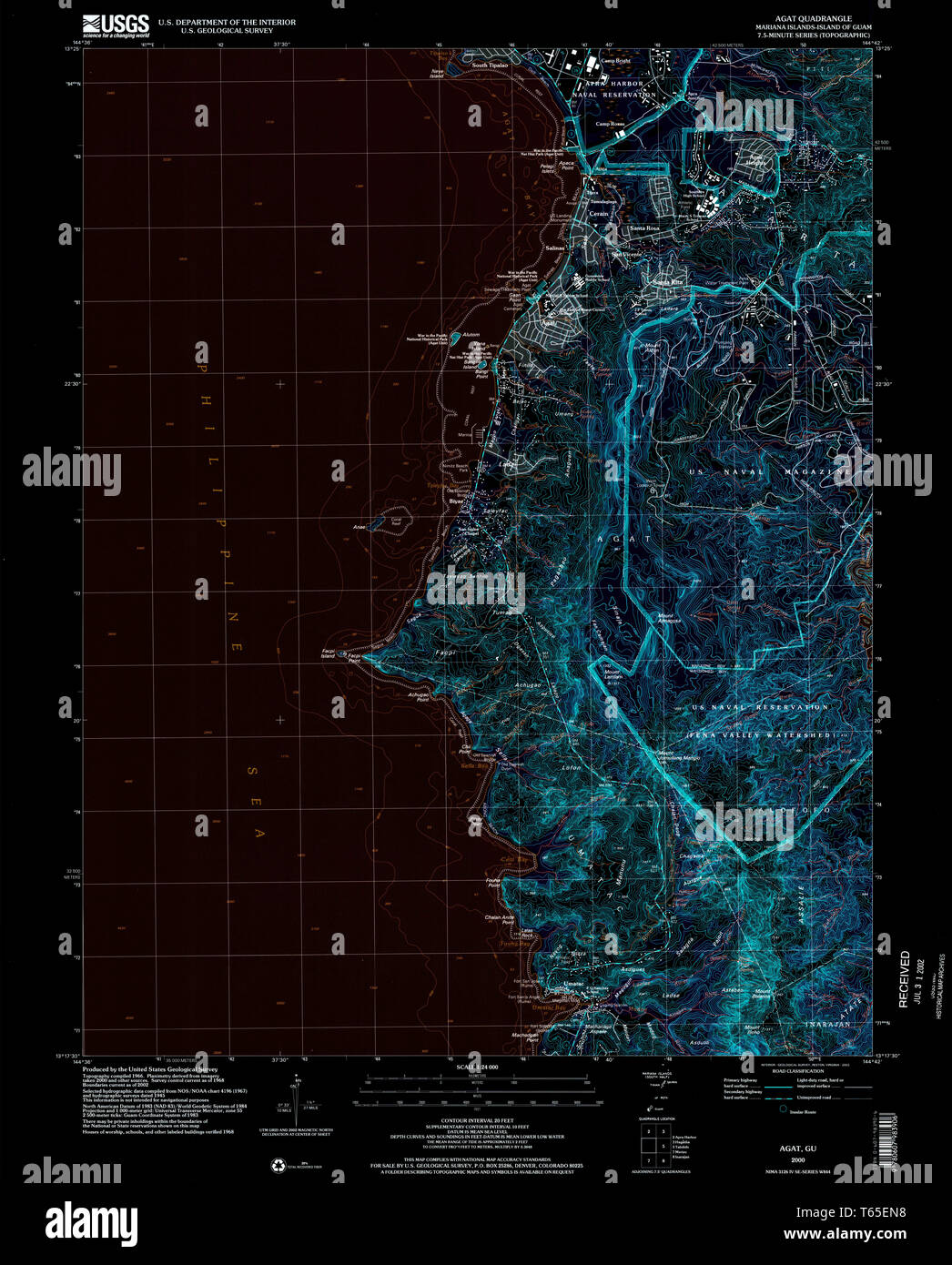 Guam maps hi-res stock photography and images - Alamy