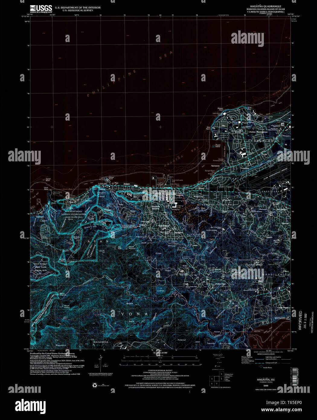 Hagatna map hi-res stock photography and images - Alamy