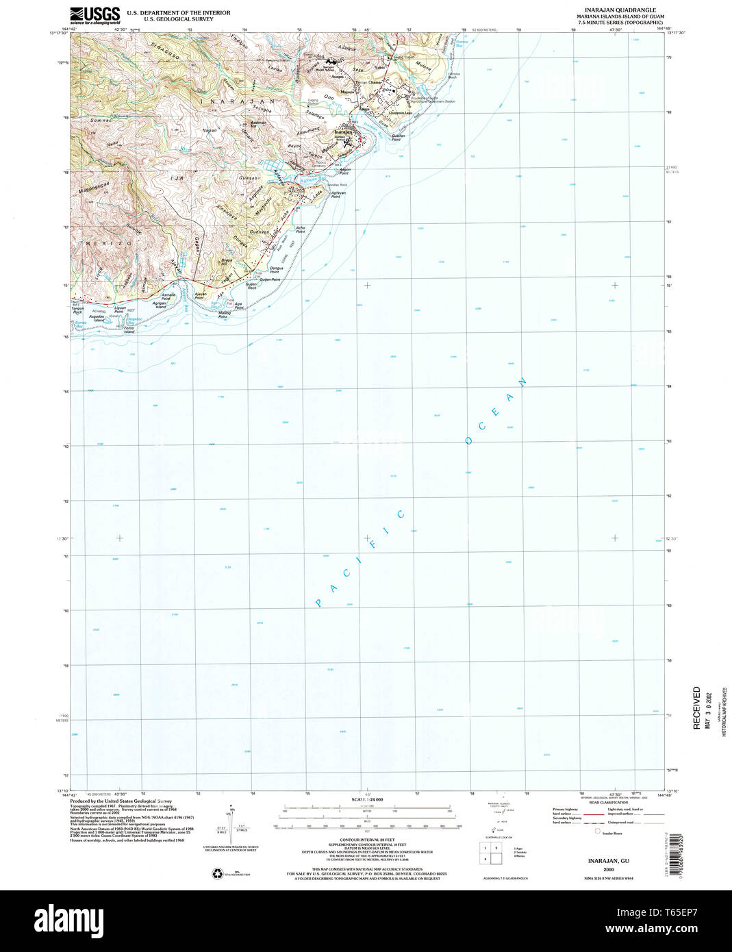 Guam maps hi-res stock photography and images - Alamy
