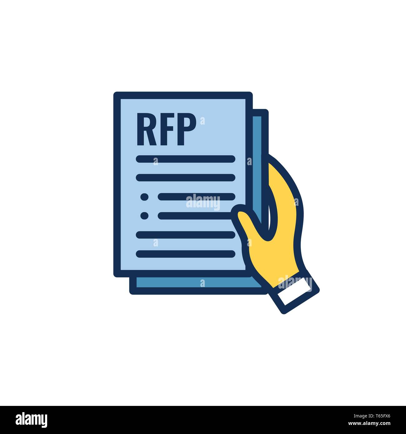 RFP Icon - request for proposal concept - idea Stock Vector Image & Art ...