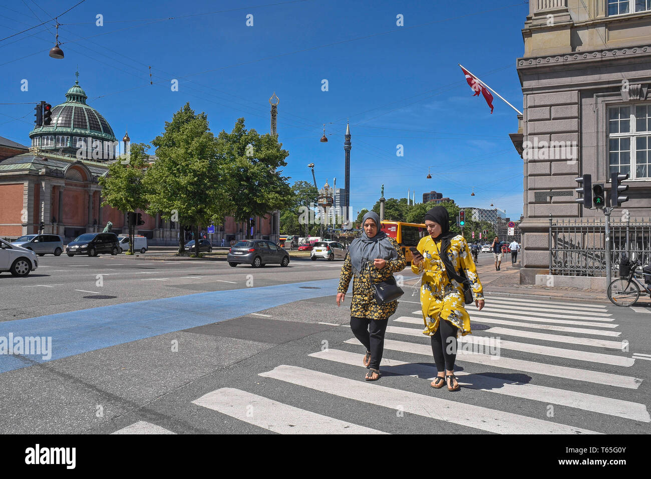 Muslim women in Copenhagen, Denmark 07/06/2018 Photo Fabio Mazzarella ...