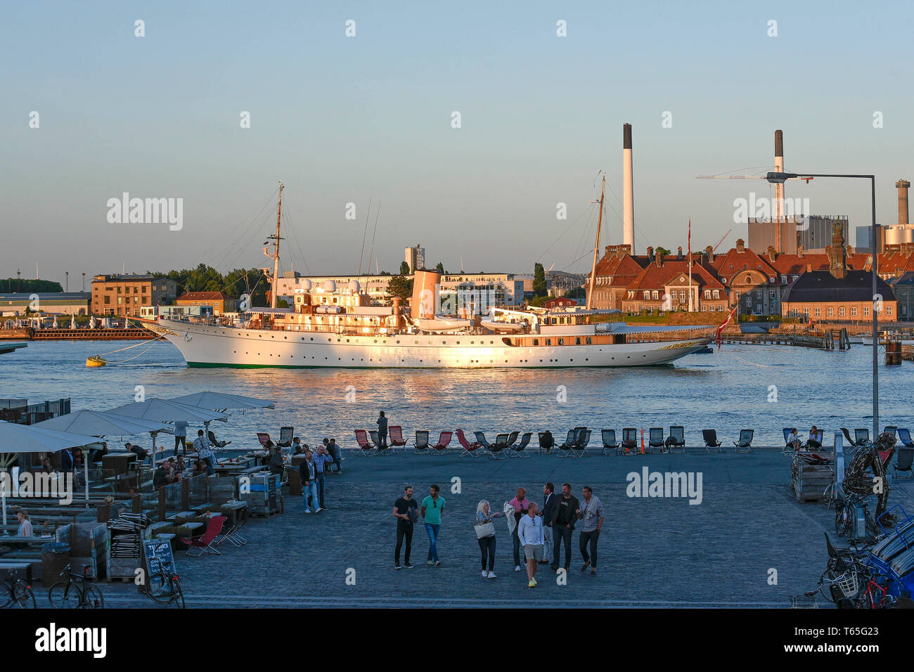 Denmark, Copenhagen, Refshaleoen is an old industrial island that was ...