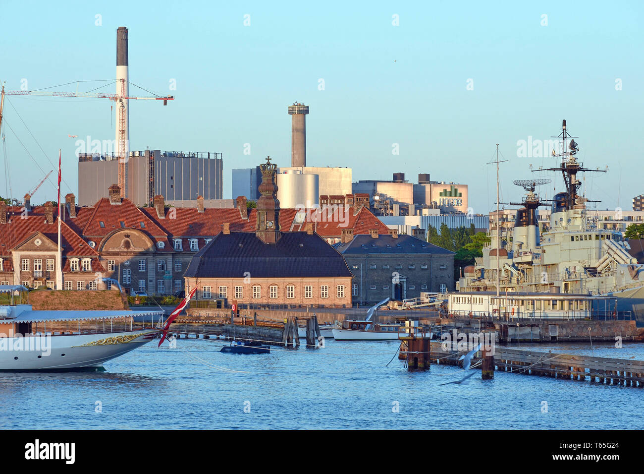 Denmark, Copenhagen, Refshaleoen is an old industrial island that was ...